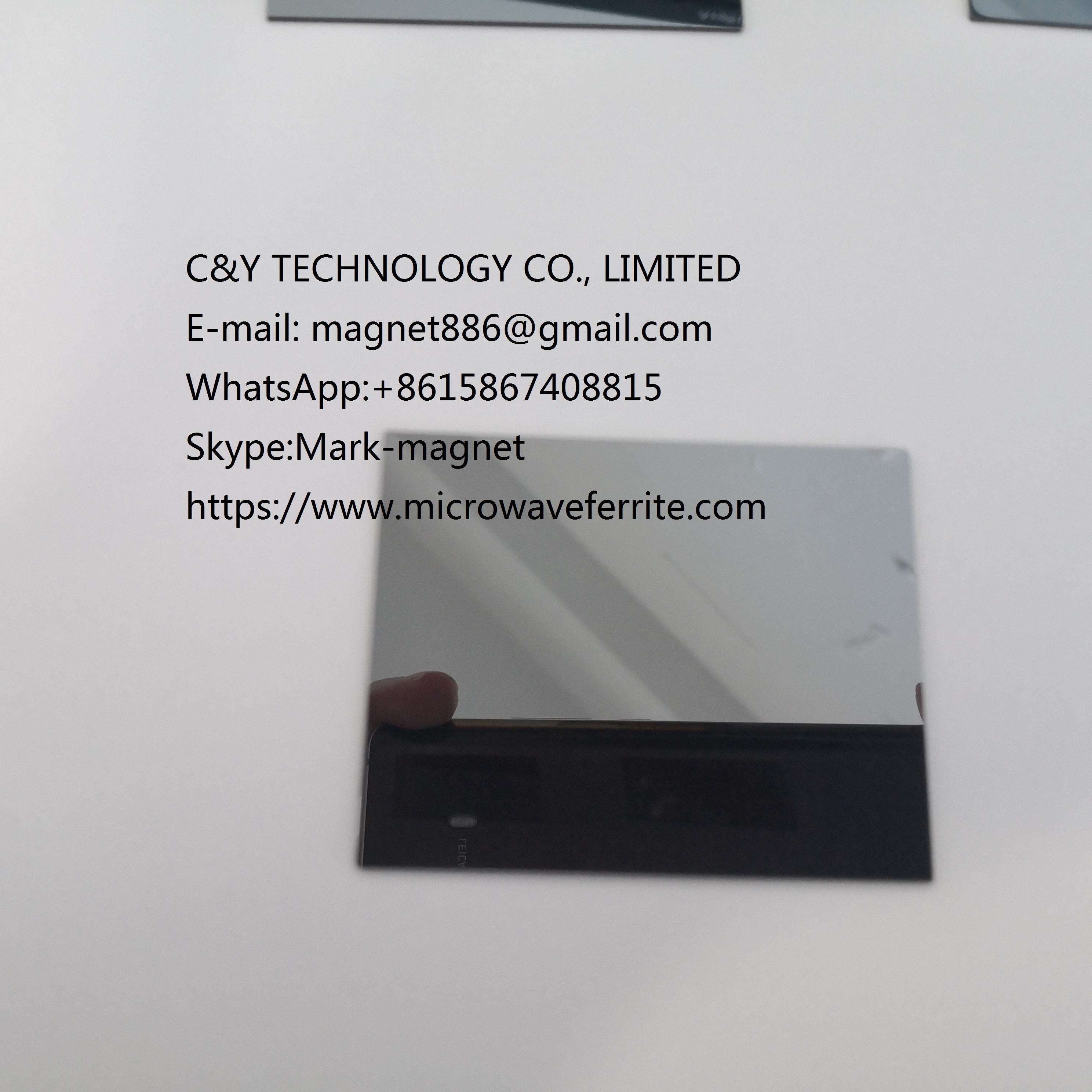 GARNET microwave Ferrite substrate with Ra 0.04 with good quality and price